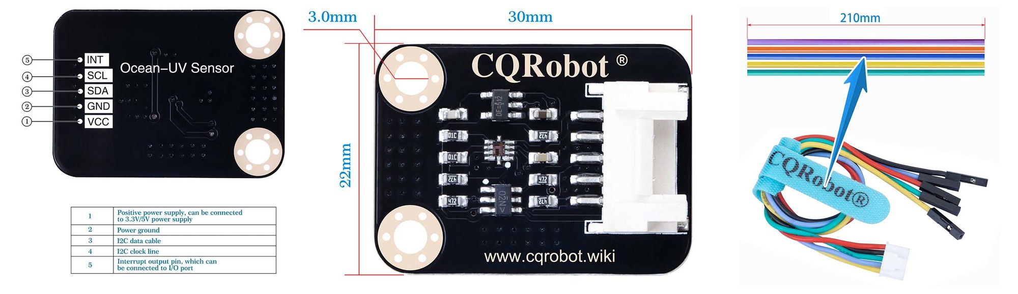 Si1145 Ultraviolet Sensor SKU: CQRSENUV01 - CQRobot-Wiki