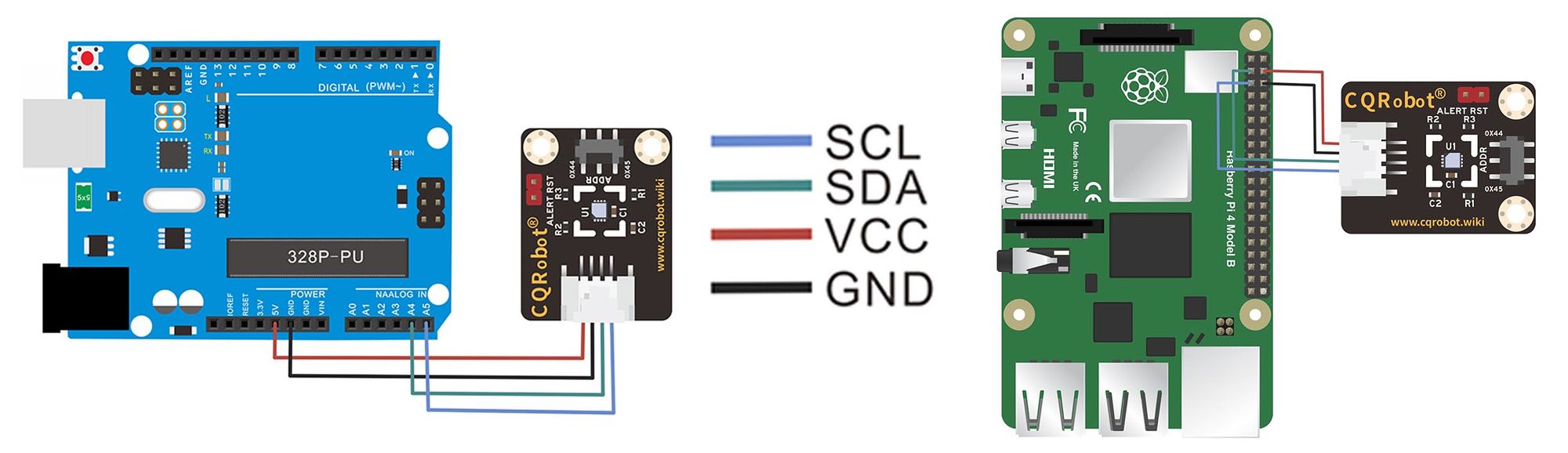 SHT31 Temperature and Humidity Sensor SKU: CQRSHT31FA - CQRobot-Wiki