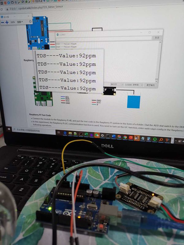 TDS (Total Dissolved Solids) Meter Sensor SKU: CQRSENTDS01 - CQRobot-Wiki